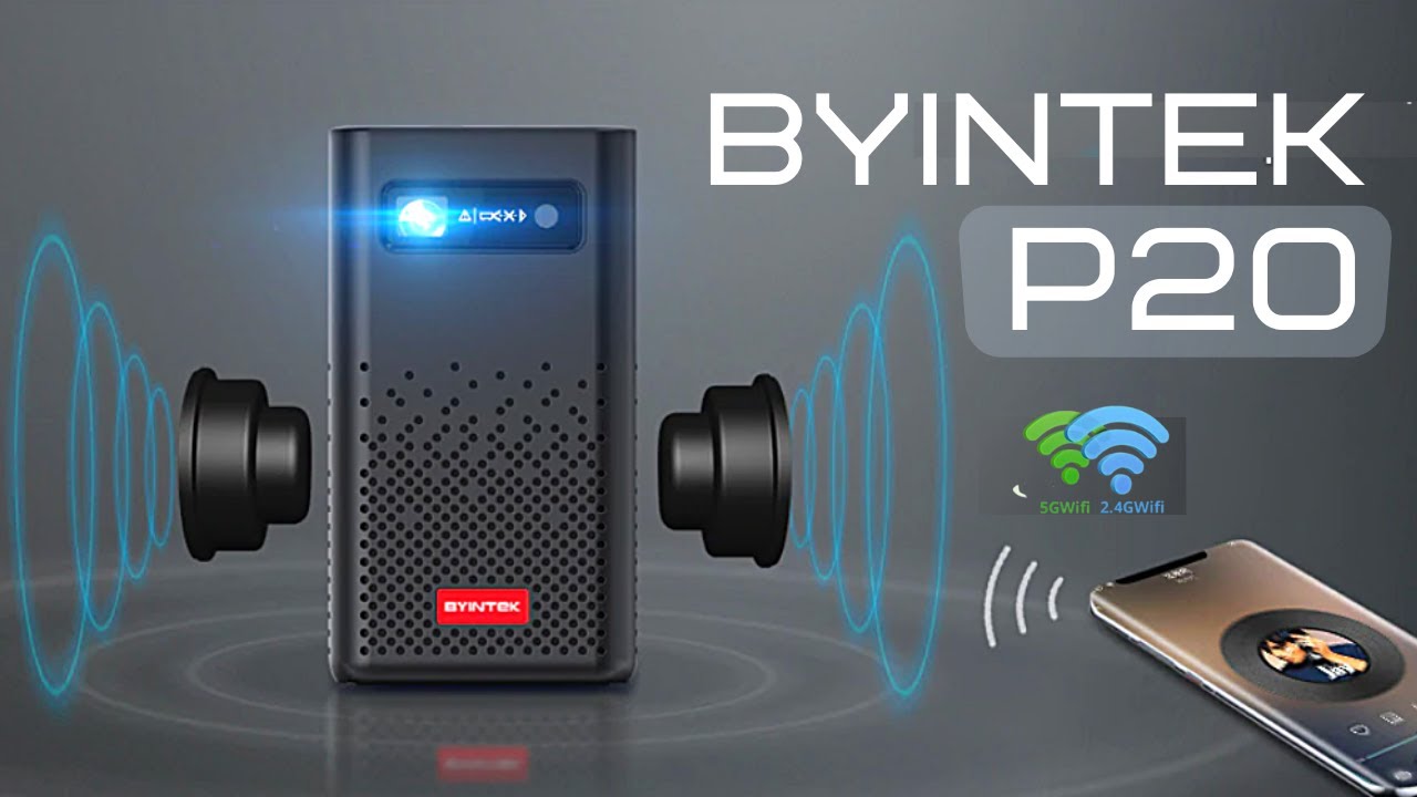 BYINTEK P20 Mini Projector Portable Pico Smart Android Wifi LED DLP ...